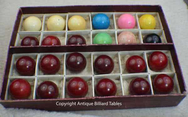 Antique Ivory Snooker Ball Set