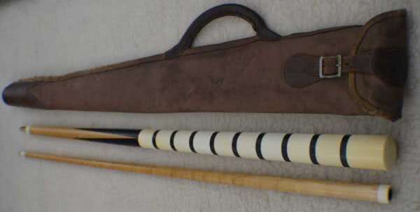 Antique Harvey Martin Ivory Handle Pool Cue