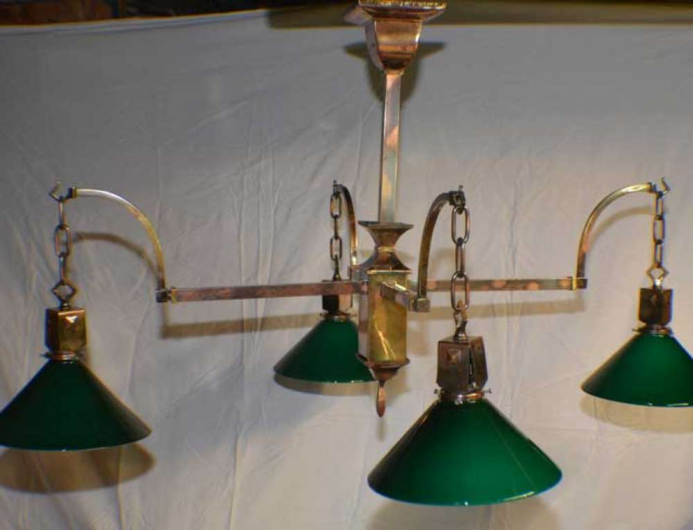 Antique Brunswick Art Deco Kantro Billiard Light