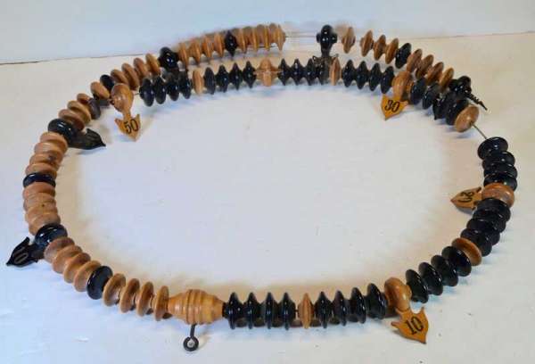 Antique Billiard Scoring Beads - Arrow-Head Markers