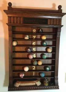 Antique Pool & Billiard Cue Racks – AntiqueBilliardTables.com